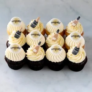 Congratulations Cupcakes gift box| by Vanilla Cupcakery